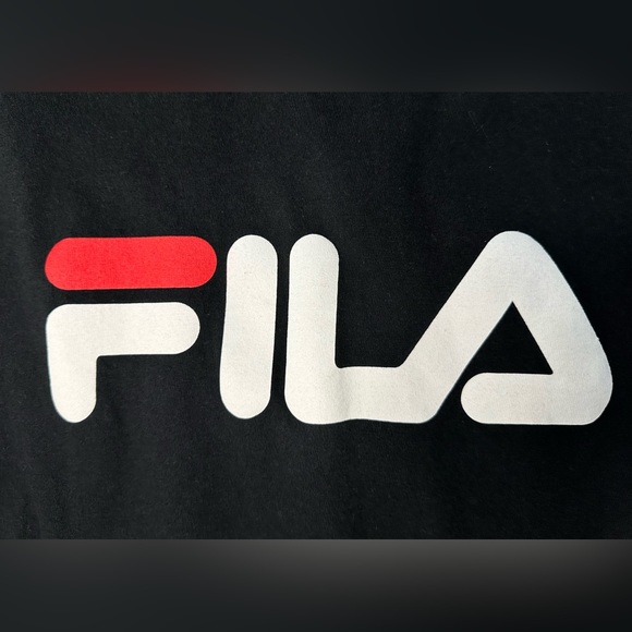 Fila | Shirts | Fila Logo Black Tshirt | Poshmark